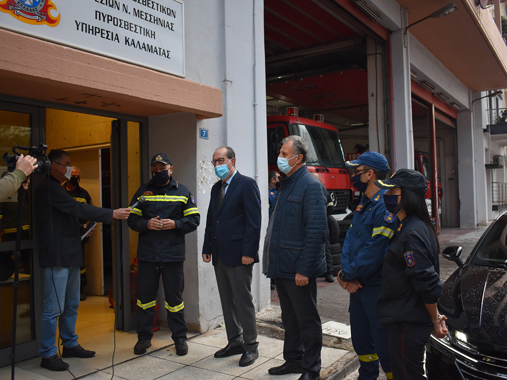 Ο Π. Νίκας στην Πυροσβεστική Υπηρεσία Καλαμάτας: «Η Περιφέρεια πάντα ...