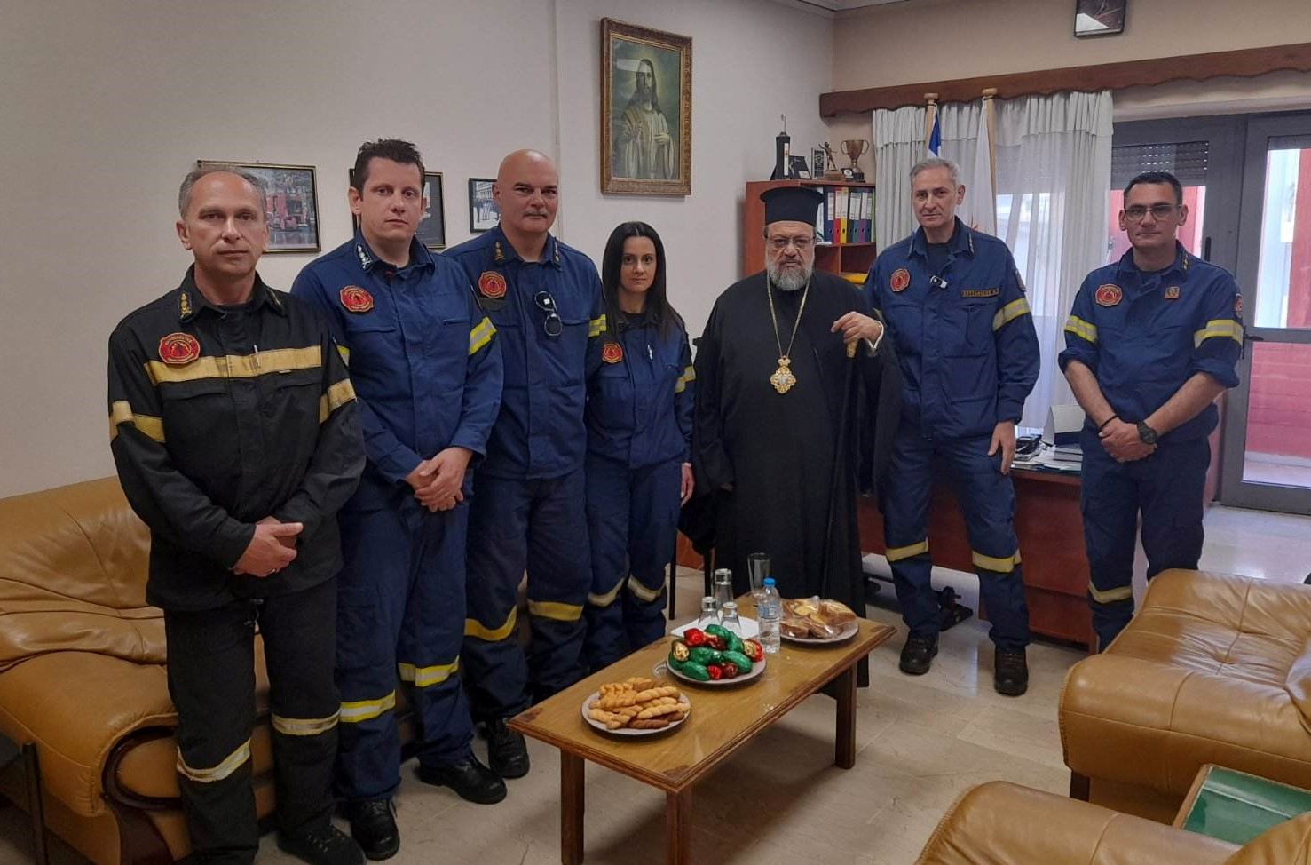 Ο Μητροπολίτης Μεσσηνίας στην Πυροσβεστική Υπηρεσία Καλαμάτας ...