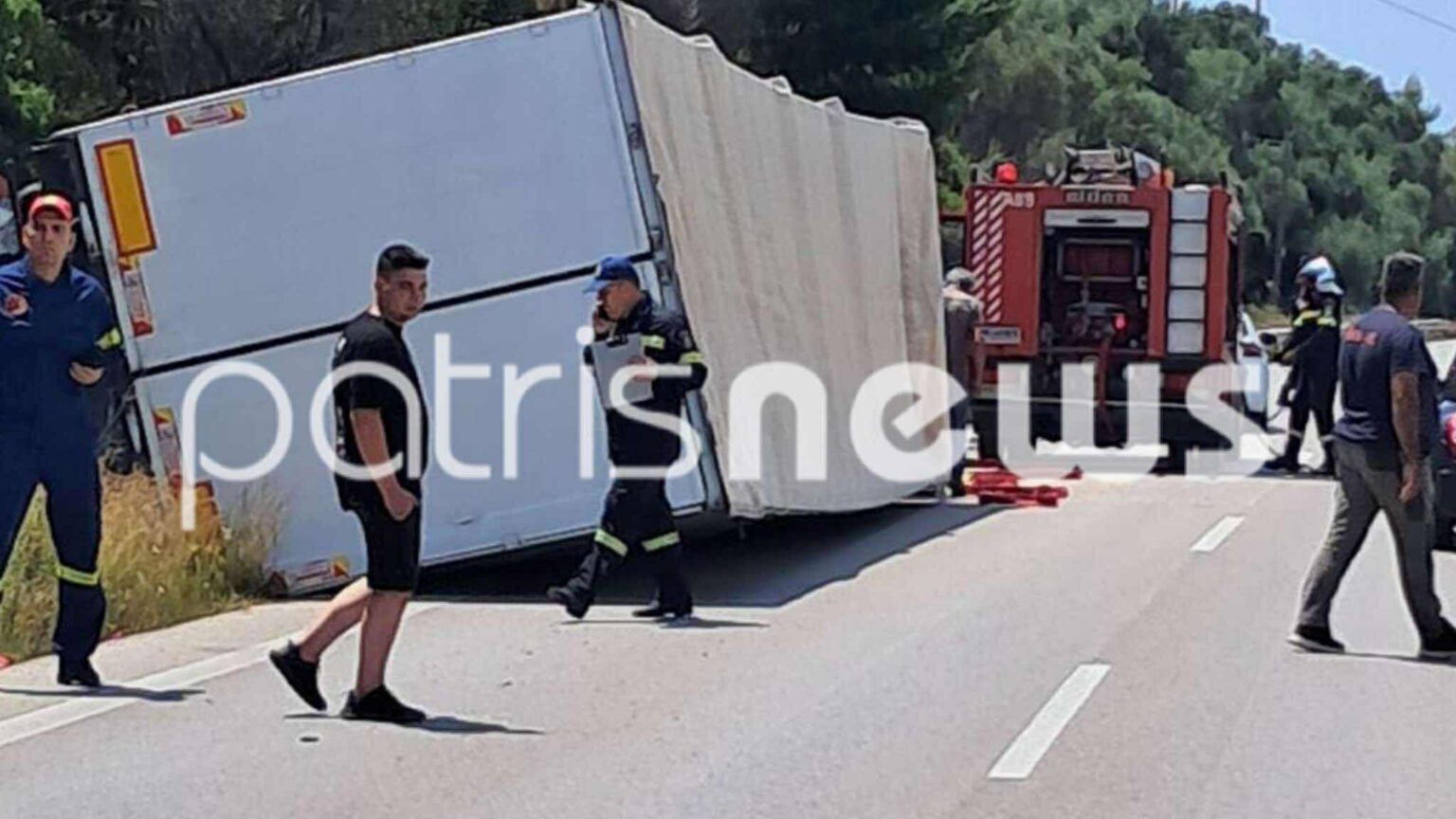 Τροχαίο στην Ε.Ο. Πύργου - Κυπαρισσίας - ΕΦΗΜΕΡΙΔΑ ΘΑΡΡΟΣ