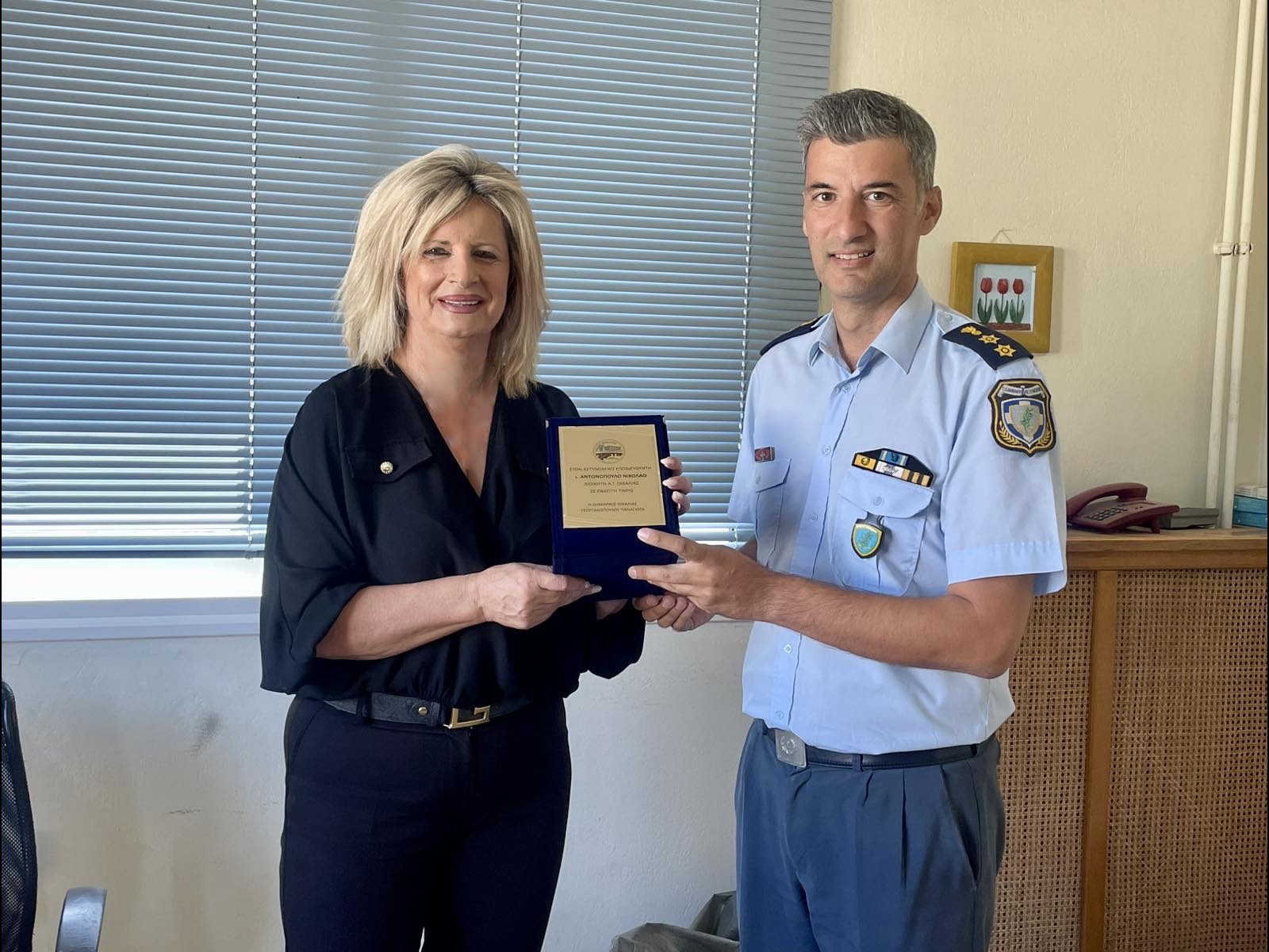Μελιγαλάς: Συνάντηση της δημάρχου Οιχαλίας με τον απερχόμενο διοικητή ...